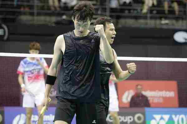 BADMINTON: Korea’s Ko and Shin record upset men’s Doubles win in ...