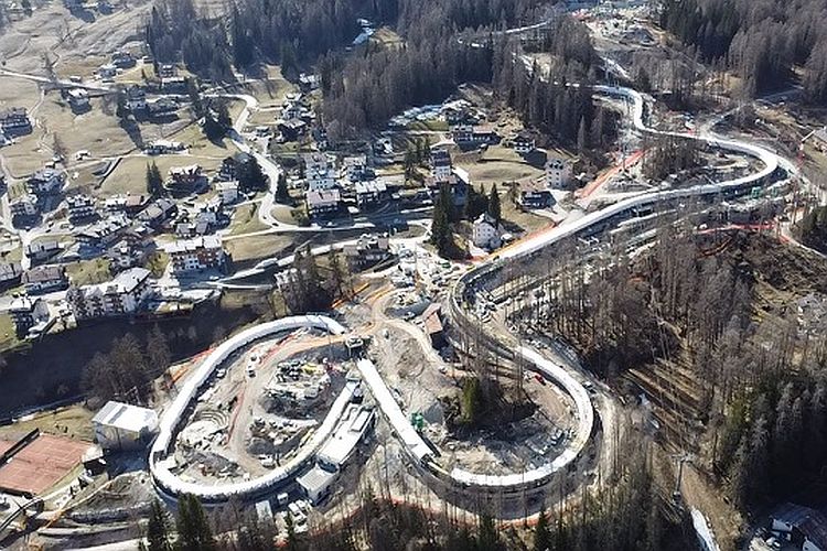 MILAN CORTINA 2026: Sliding track in Cortina being tested and looks to ...